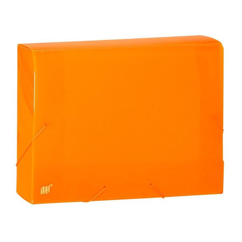 Pasta Elástico Ofício Transparente Color Intense Lombo 50mm - Yes ...