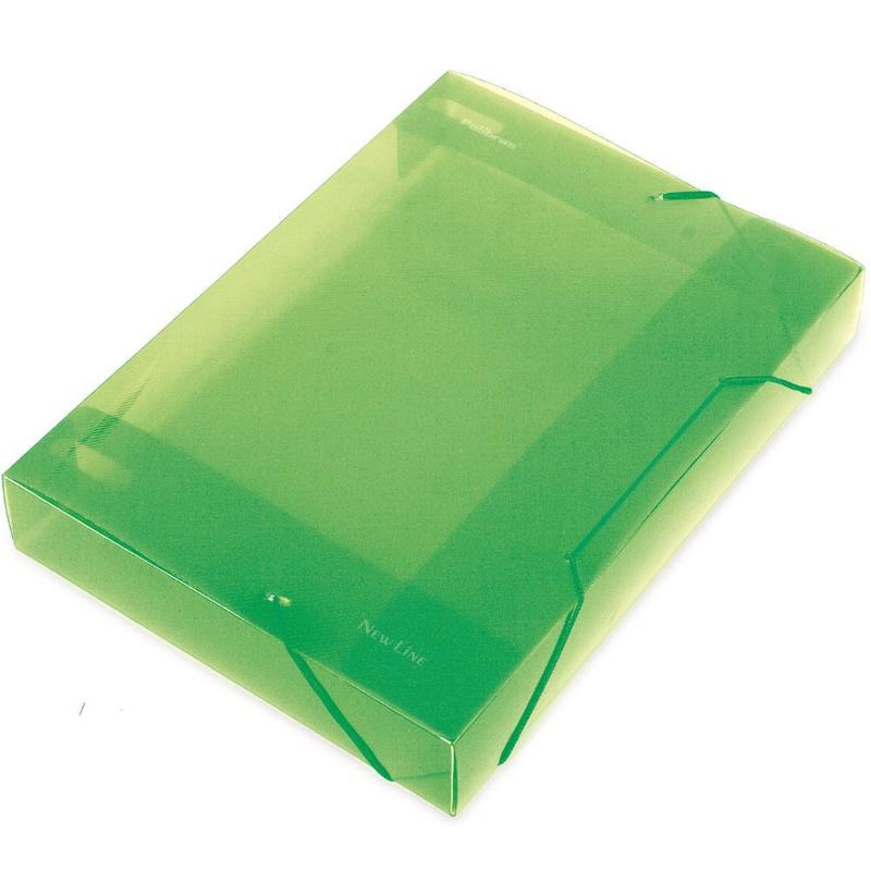 Pasta Escolar com Aba Elástico New Line 40mm 245x40x335mm Verde ...