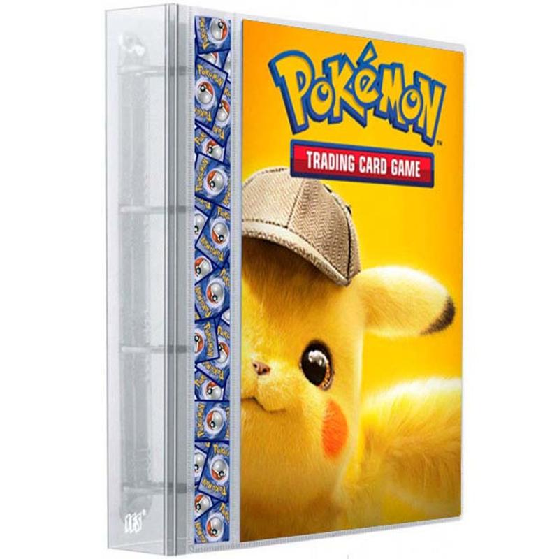 Pasta Fichário Álbum Cristal Cartas Cards Pokémon Com 30 Folhas 9 ...