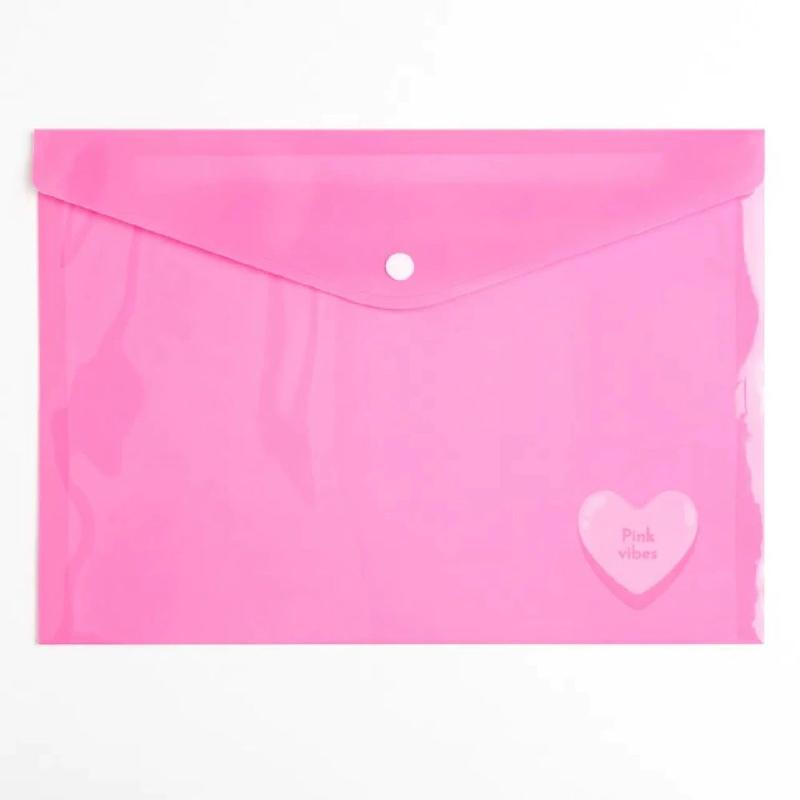 Pasta Malote C/ Botão A4 Pink - Leo & Leo - Leo e Leo - Pastas ...