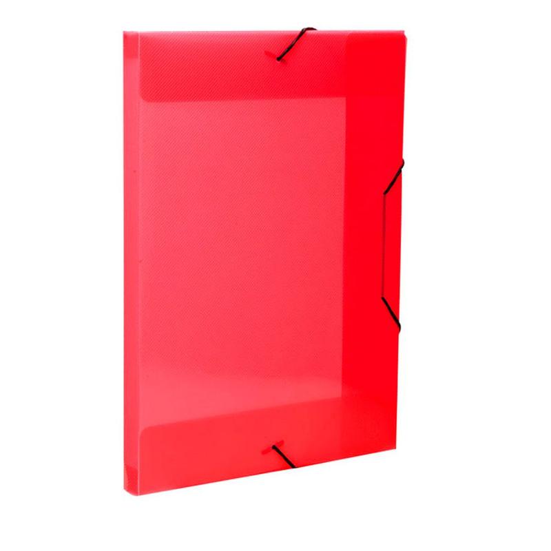 Pasta Plástica com Aba e Elástico Ofício 2cm ACP - Vermelho - Pasta com ...