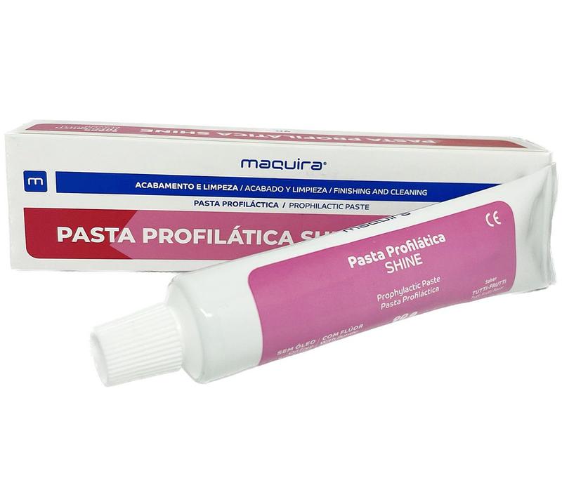 Pasta profilática Shine sabor Tutti-Frutti com flúor sem óleo 90g ...