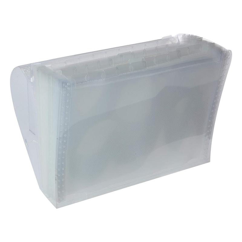 Pasta Sanfonada 31 Divisórias A4 Transparente P/ Arquivar Projetos ...