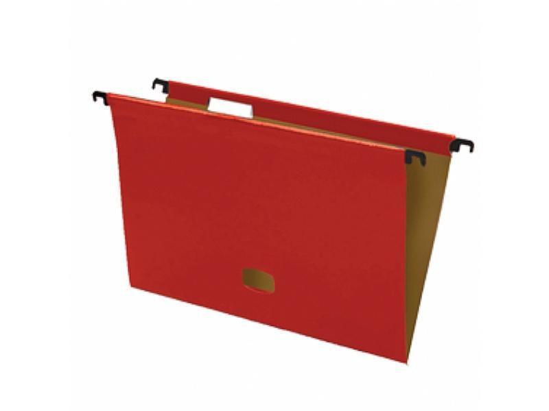 Pasta suspensa kraft plastificada 190g/m2 cx/50 vermelha 693.3 ...