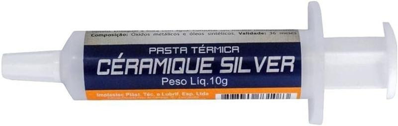 Pasta térmica implastec 10g céramique silver seringa - CERAMIC-SILVER ...