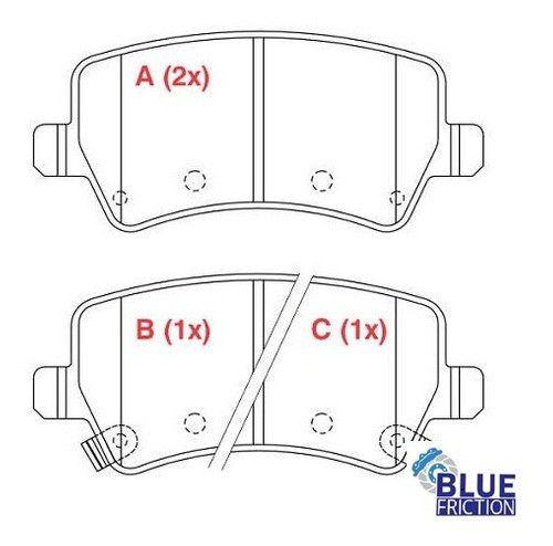 Pastilha freio tras. azera 12/ ( 106,5 x 45 x 17 ) cerâmica bf ...