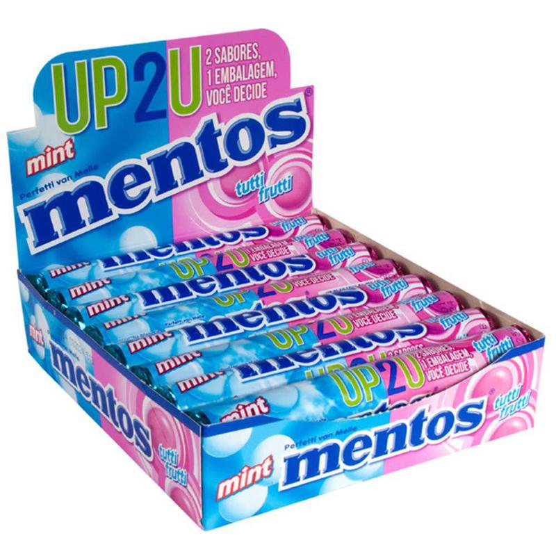 Pastilha Mentos Stick Up2U Mint Fruit 38g c/16 - Perfetti - Balas ...