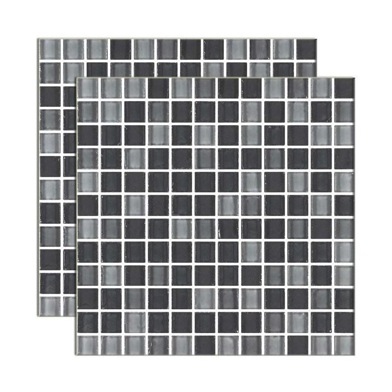 Pastilha Vidrissímo 30x30cm mix cinza Portobello - Pastilha Adesiva ...