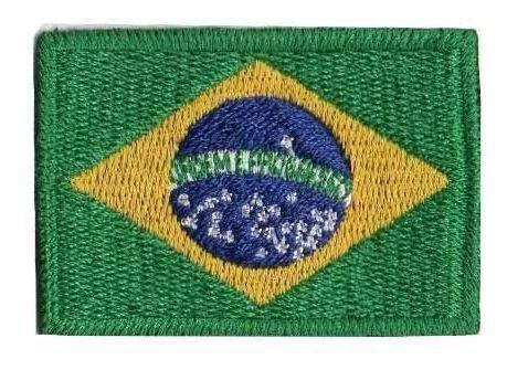 Patch Bordado - Bandeira Brasil Pequena - Hdm Bordados - Bandeiras ...