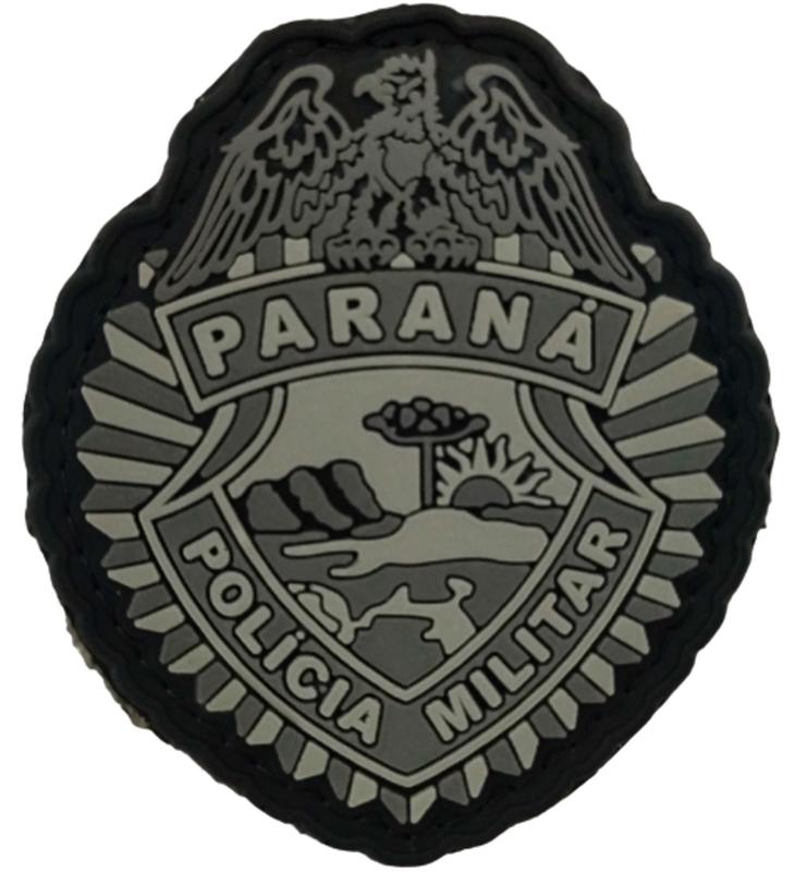 Patch Emborrachado Brasão PMPR (Polícia Militar do Paraná) - Carteira ...
