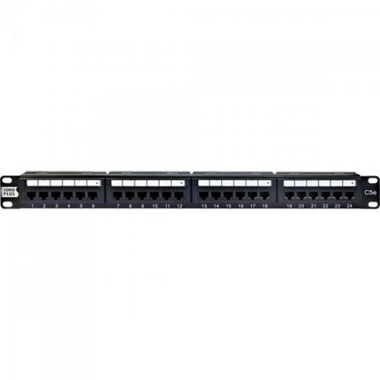 Patch Panel CAT5E T568A/B 24P Sohoplus - Patch Panel - Magazine Luiza