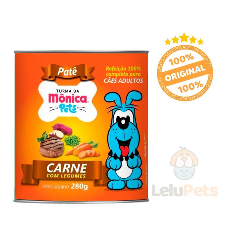 Pate Turma da Mônica Pets Refeiçao Carne com Legumes 280g - Pets ...