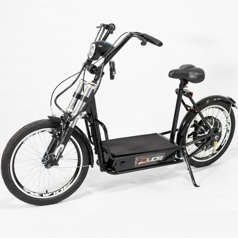 Patinete Elétrico motor de 800W 48V 15Ah Alarme e Farol Preto - Duos ...