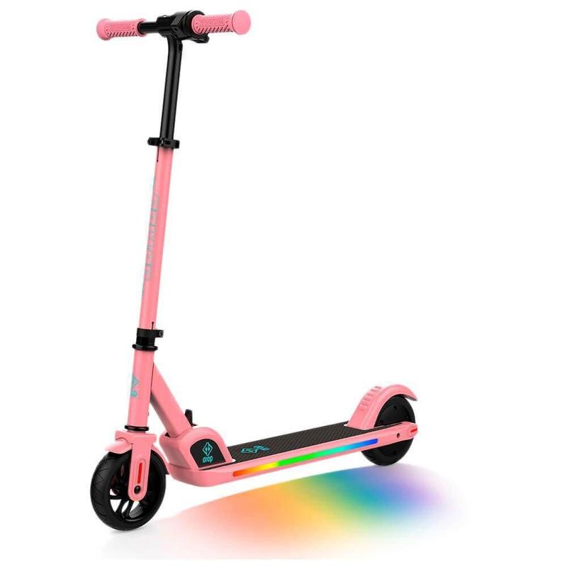 Patinete Elétrico Rosa com Led 150W-24v DROP GO-KIDS - Patinete ...