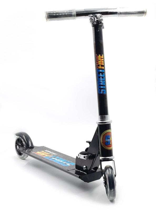 Patinete Infantil Preto Em Ferro Suporta Até 50kg Com LED - CIE ...