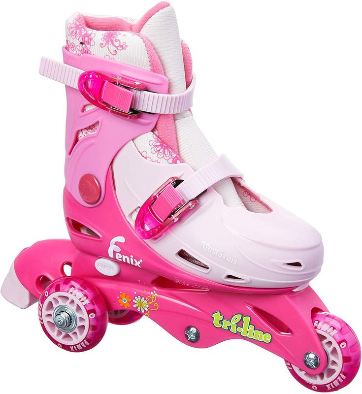 Patins 3 Rodas - Com Acessórios - Ajustáveis - Fenix - 30 A 33 - Patins ...