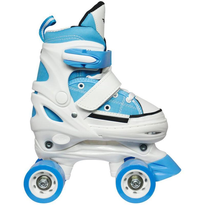 Patins 4 Rodas Ajustavel Tenis All Style Roller 37 ao 40 Retro Azul ...
