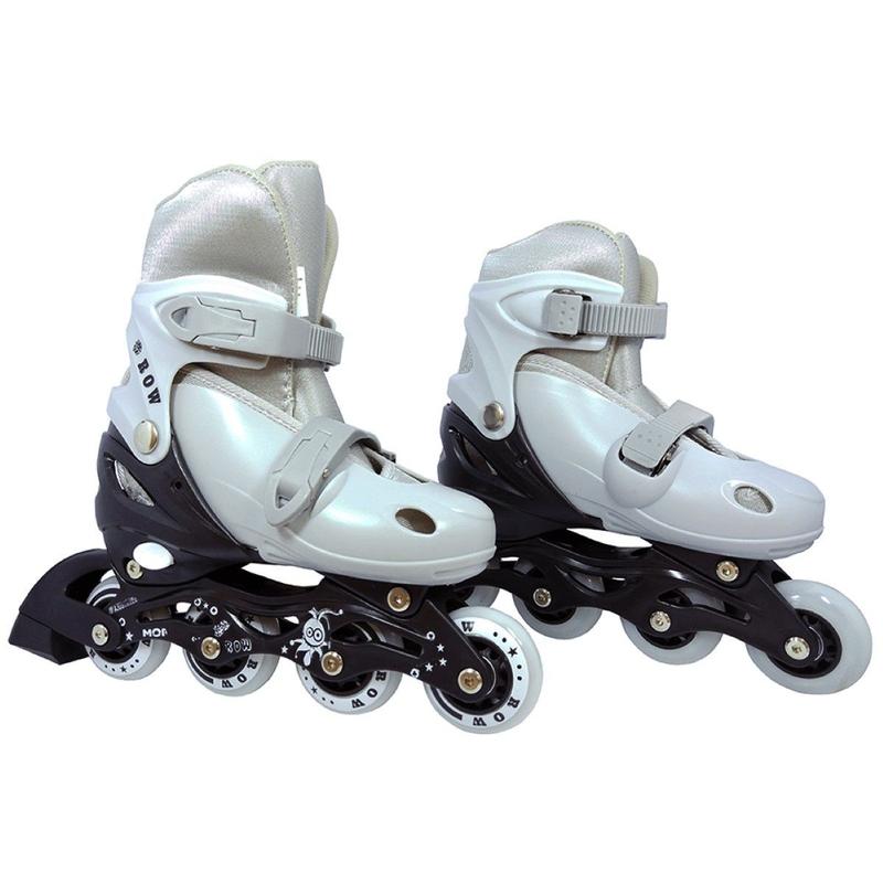 Patins Infantil M 35 a 38 Cinza Mor - Patins 4 Rodas Infantil ...