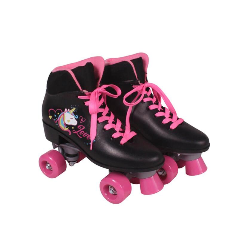 Patins unicórnio love quadrado clássico 4 rodas preto - BEL FIX ...