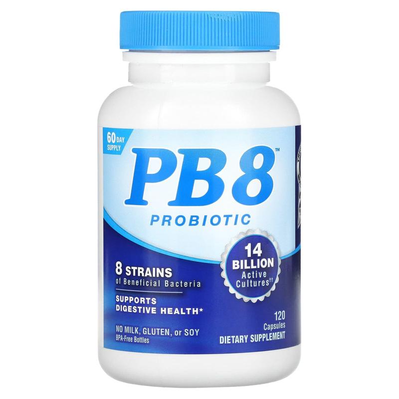 PB 8 Probiótico, 60 cápsulas - Nutrition Now - Lactobacilos - Magazine ...