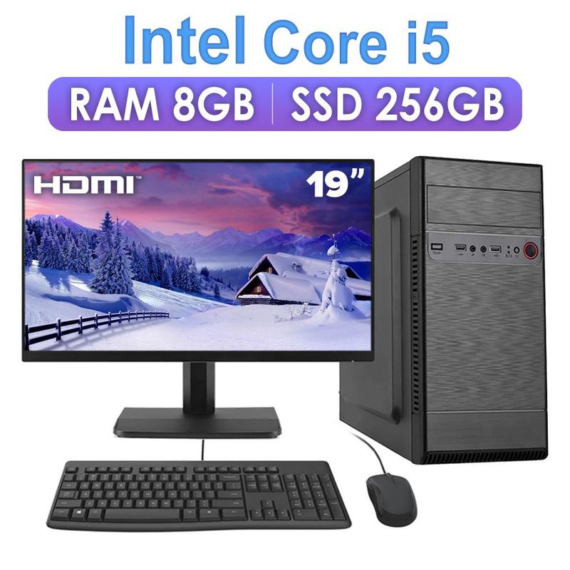 Pc Computador Completo Intel Core I5 8GB Ssd 256GB Teclado Mouse e ...