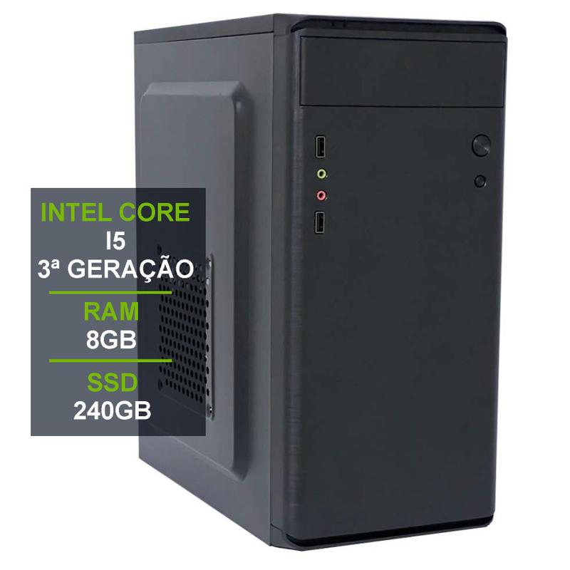 Pc Computador Cpu Intel Core I5 3ª Memoria 8gb Ssd 240gb - MRP ...