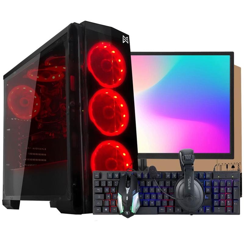 PC Gamer ARK completo i7 16GB ram GTX 1050TI 4GB HD 1TB + Monitor 21.5 ...