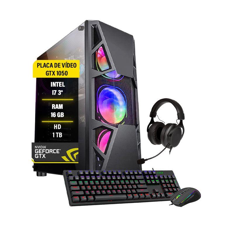 Pc Gamer Bravus Core i7 GTX 1050 Memória Ram 16gb Hd 1TB SSD 120GB ...