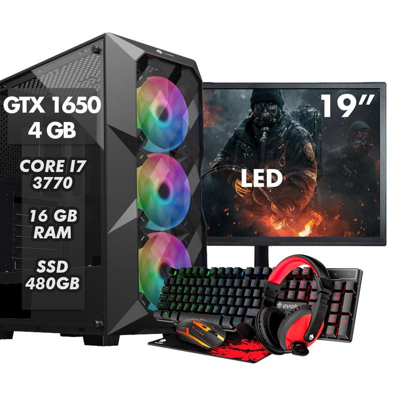 PC Gamer Completo Intel Core I7 16 GB 480 GB GTX 1650 4GB - Option ...