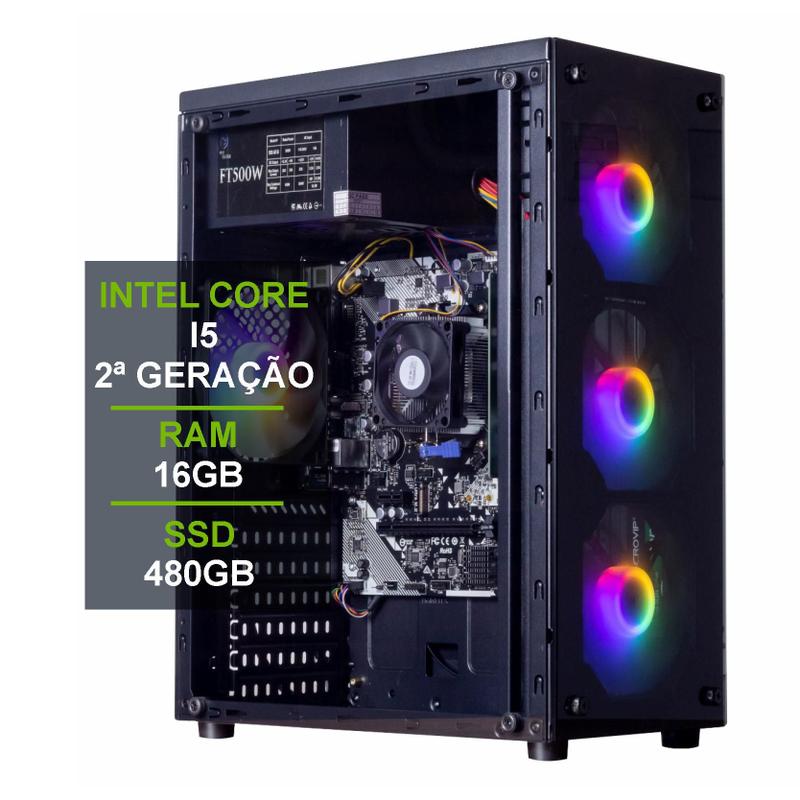 Pc Gamer Computador Cpu Intel Core I5 Ssd 480gb Memoria 16gb - MRP ...