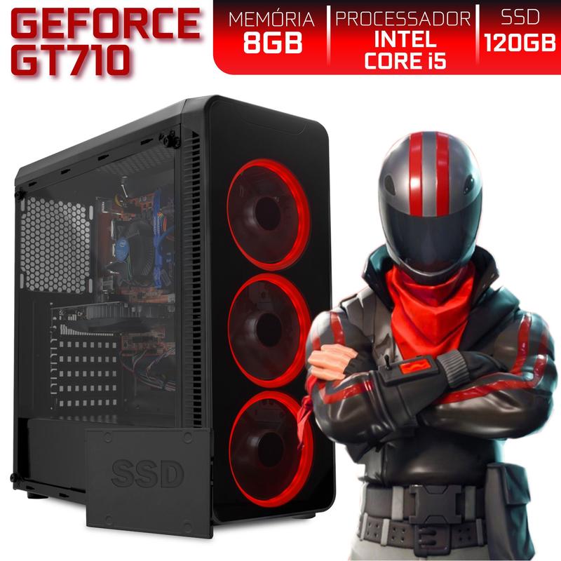 PC Gamer EasyPC Ready Intel Core i5 8GB SSD 120GB Nvidia Geforce GT 610 ...