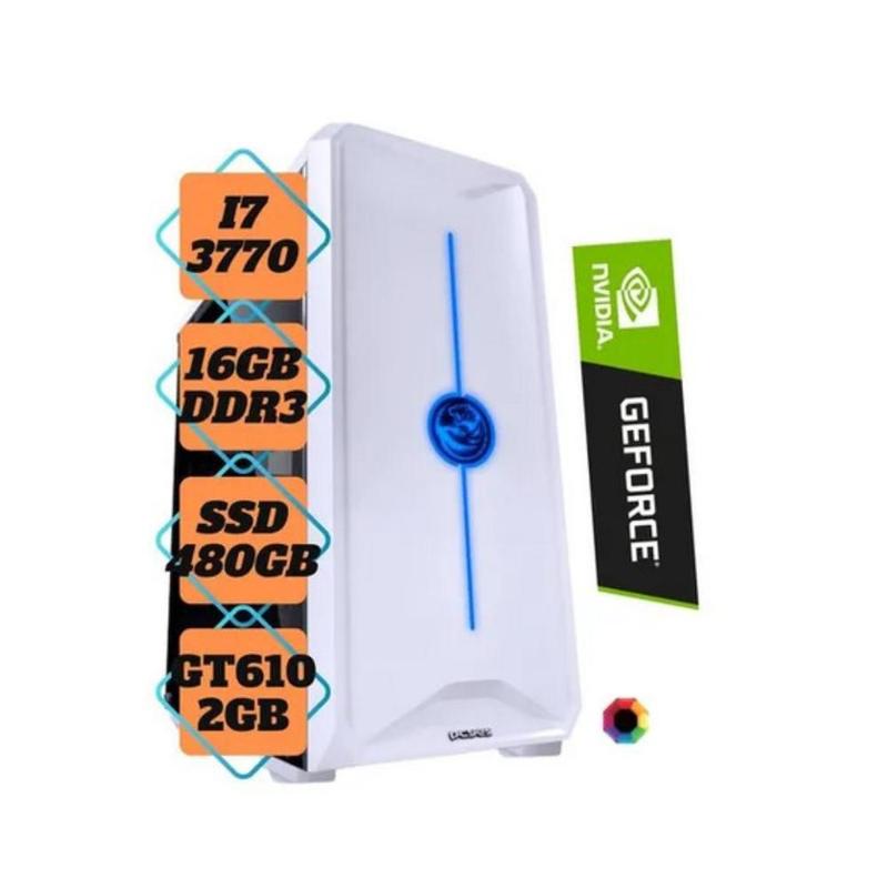 Pc Gamer Game Branco Core I7 3.4gz 16gb Ssd 480gb 500w GT610 - Option ...
