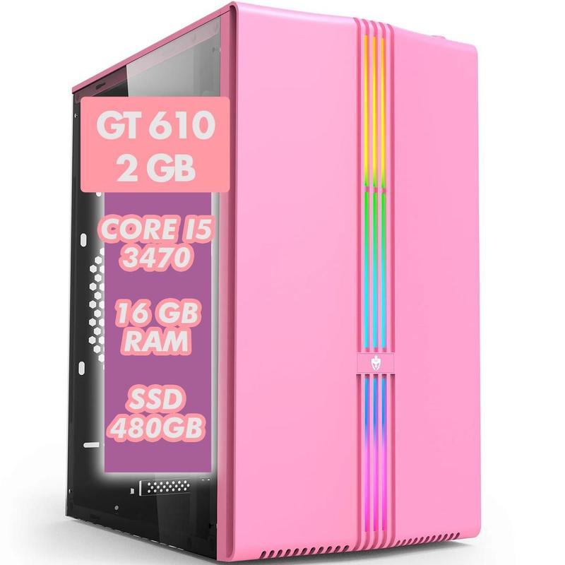 PC Gamer Rosa Intel Core I5 16 GB 480 GB GT 610 2 GB - Option Soluções ...