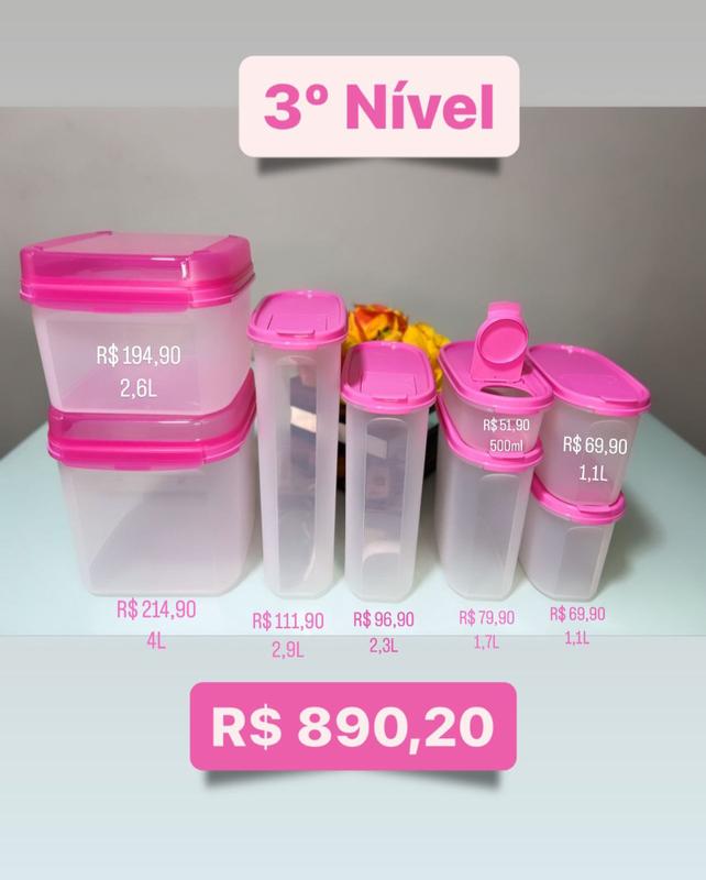 Pda Modulares Kit 8 Peças Tupperware - Tupperware - Pote - Magazine Luiza
