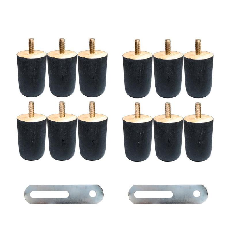 Pé De Cama Box Kit 12 Pés 6 cm Com 2 Chapas União Queen King - Cama ...