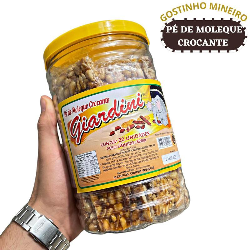 Pé de Moleque Crocante Doce Mineirinho Pote 20 Unidades - Doces Magnos ...