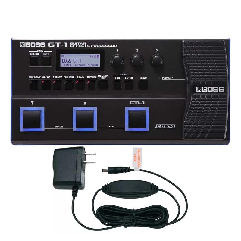 Pedaleira Boss Gt-1 Processador Efeitos Guitarra + Fonte BOSS Original ...