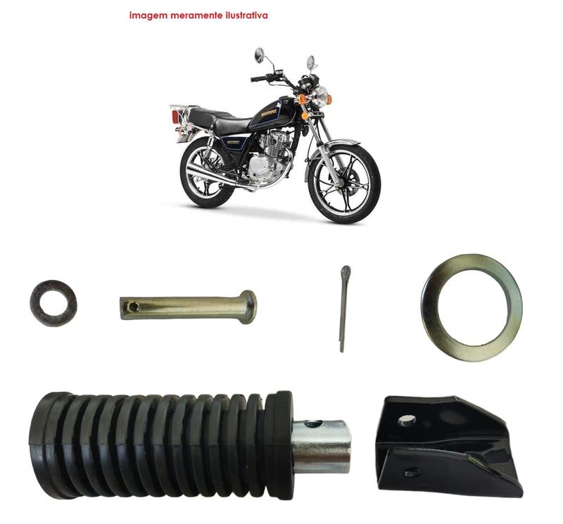 Pedaleira Traseira Com Suporte Suzuki Intruder 125 Unidade - MMB ...