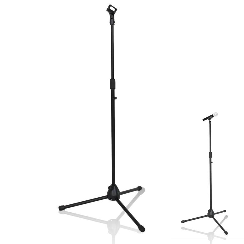 Pedestal Apoio Estante Suporte Tripé Reto Para Microfone - BELL ...