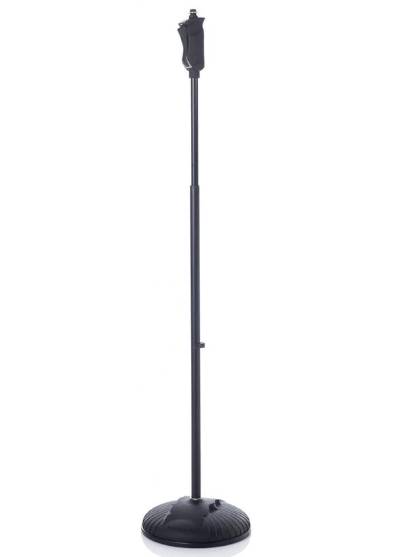 Pedestal Suporte Reto/Studio Base Redonda Microfone,Italy - Aj Som ...