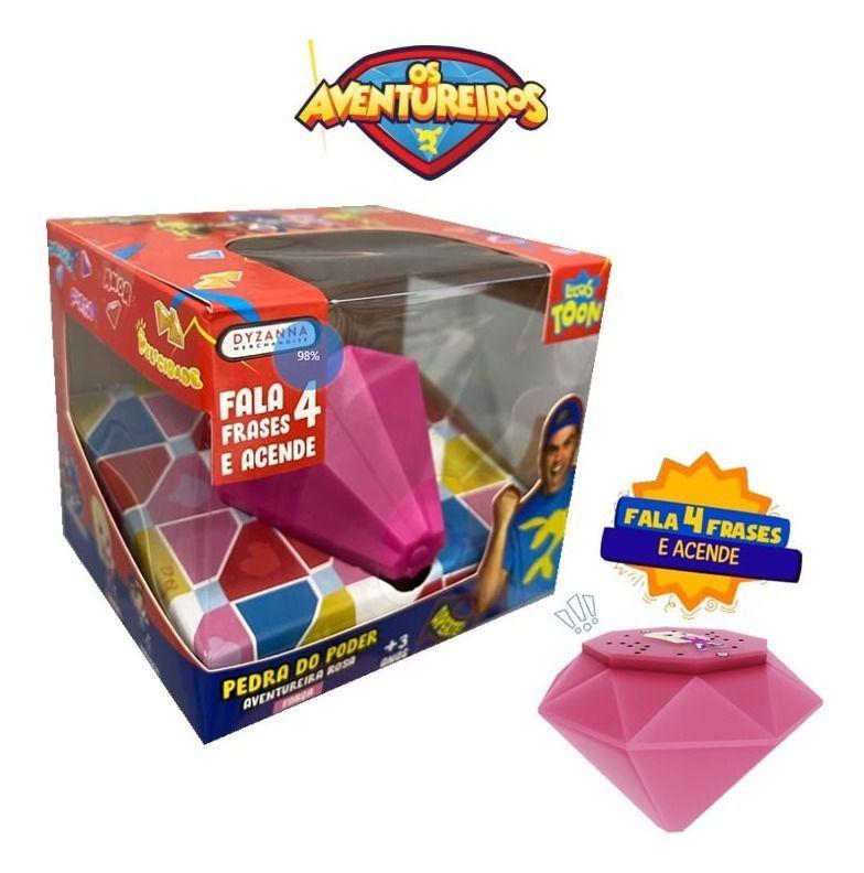 Pedra Do Poder Jessi Rosa 4 Frases C/ Luz Led Lucas Neto - Bang Toys ...