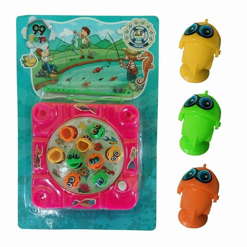 Pega Peixe Jogo Infantil De Pescaria Movido A Corda Rosa - 99 Toys ...
