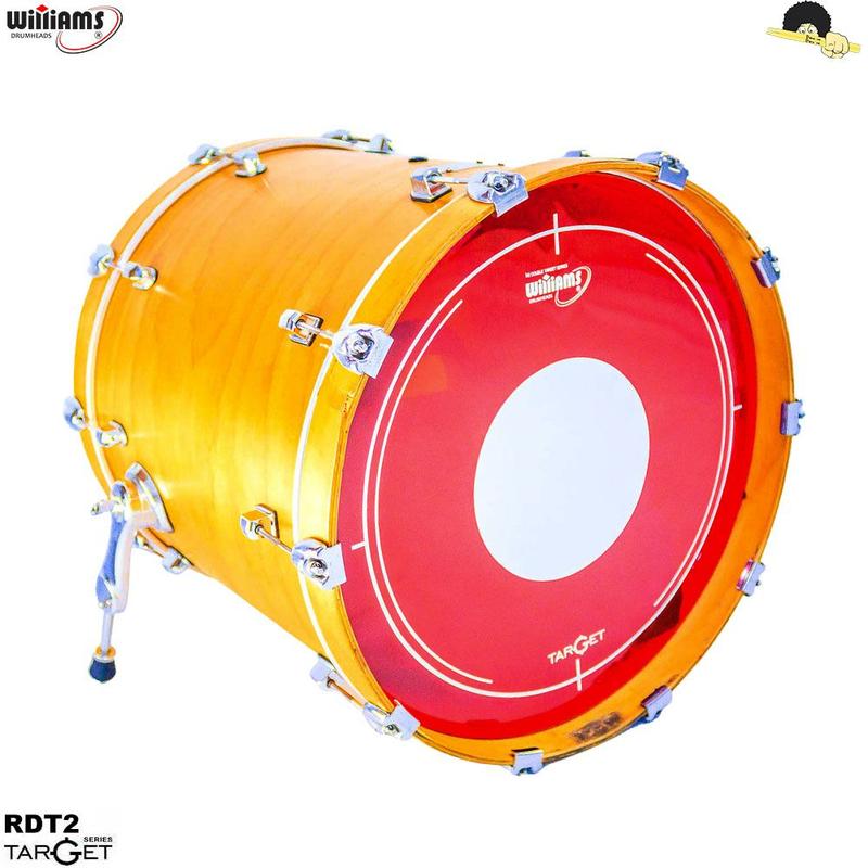 Pele para Surdo e Bumbo Williams Target Dot - RDT2 Filme Duplo RED 18 ...