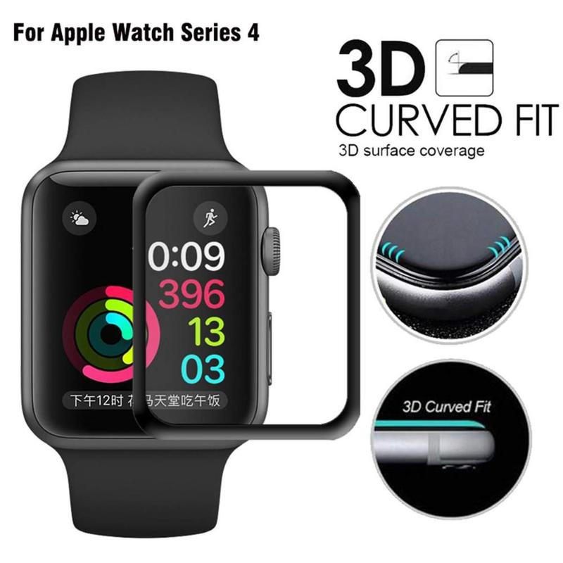 Película Apple Watch 44mm Vidro Temperado com Borda Curvada Full Body ...