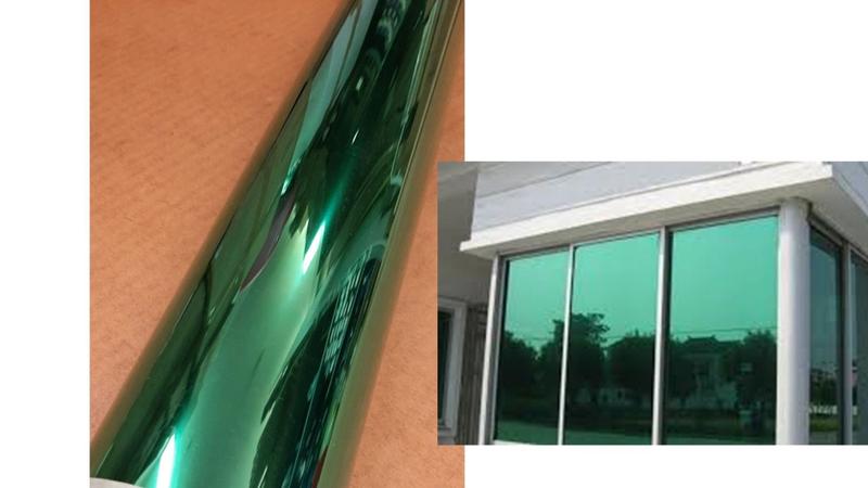 PELICULA CONTROLE SOLAR INSULFILM VERDE ESPELHADO 0,75X2,00m ...