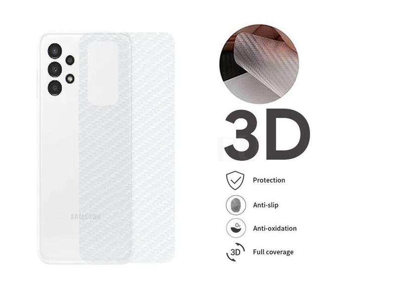 Película De Fibra De Carbono Verso Traseira Compatível Samsung Galaxy ...