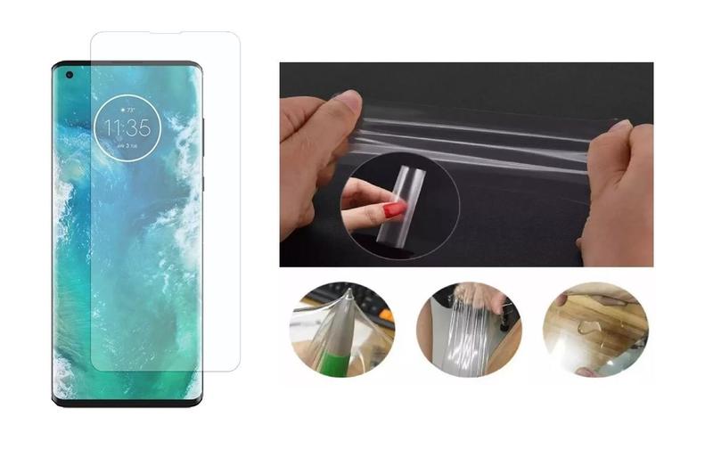 Película De Nano Gel Flexível Anti Risco Compatível Moto Edge XT2063 ...