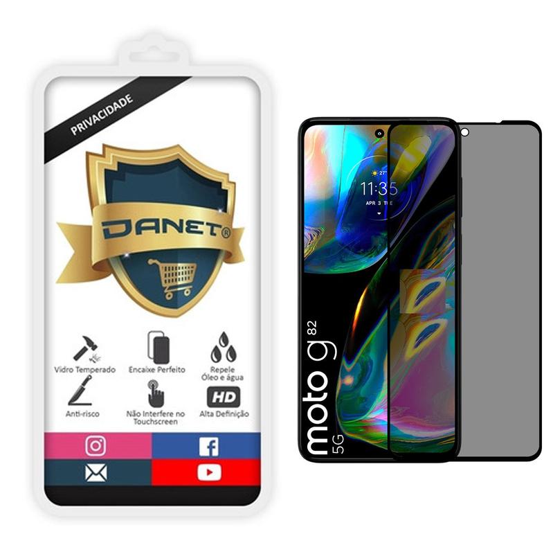 Película De Vidro Privacidade Para Motorola Moto G82 3d 9h Spy - Danet - Película para Celular ...