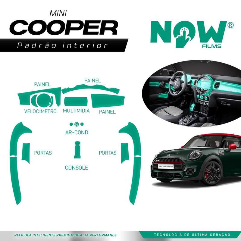 Película Proteção Interna MINI COOPER - Now Films - Película para ...
