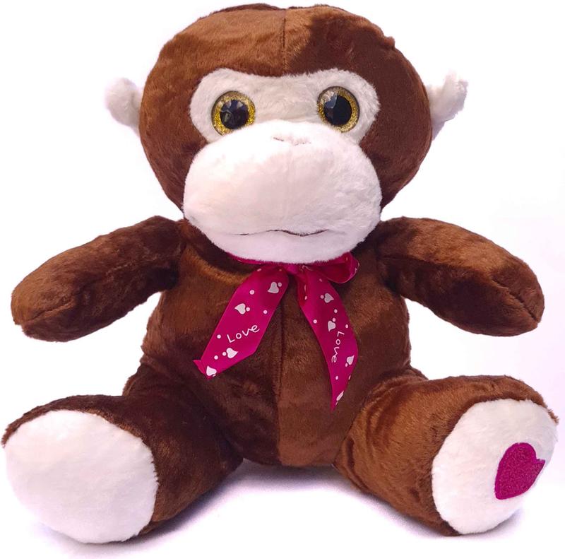 Pelúcia Safari Com Lacinho 30Cms - Modelos Tigre Elefante Zebra Leão ...